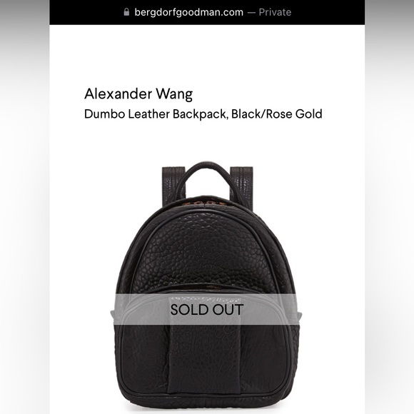 Alexander Wang | Bags | Nwt Alexander Wang Pebbled Black Leather Backpack Handbag With Studded ...